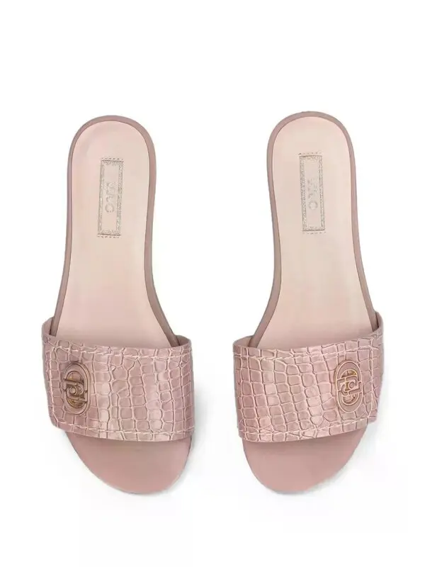 Liu Jo Flat Crocodile-print Sandals