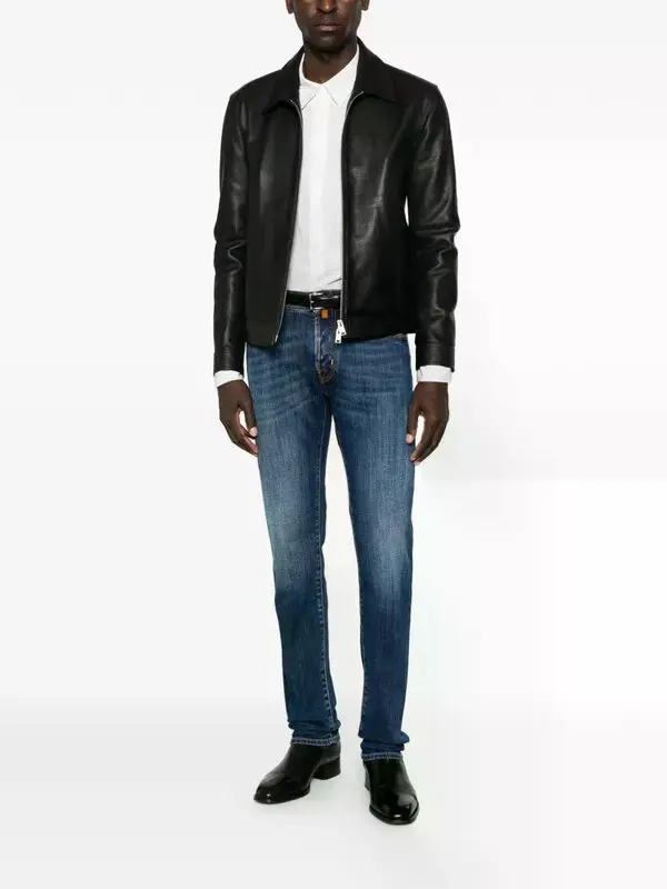 JACOB COHЁN Faded Straight-leg Jeans