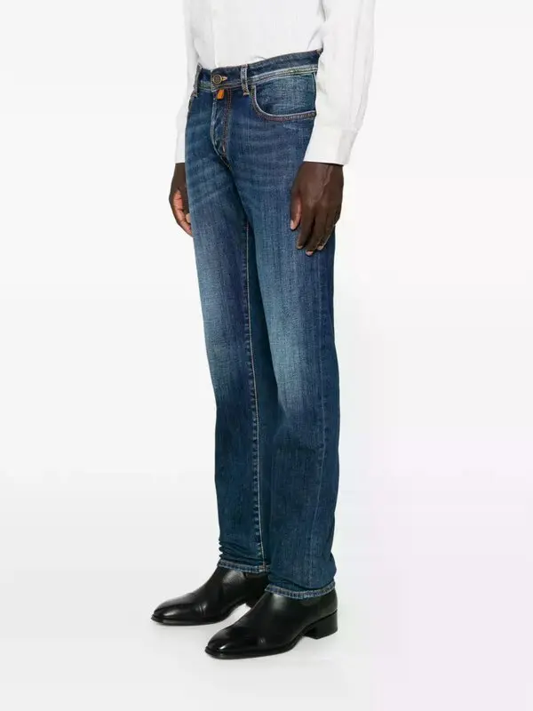 JACOB COHЁN Faded Straight-leg Jeans
