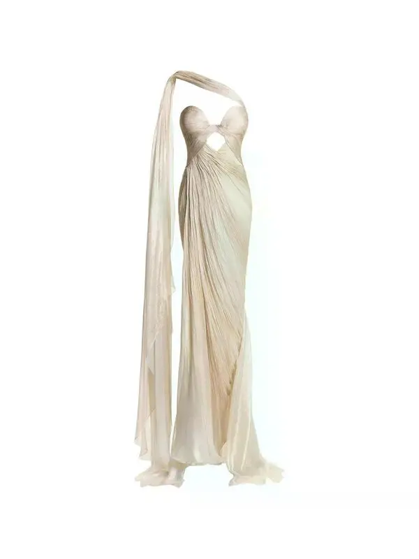 MARIA LUCIA HOHAN Kasumi Maxi Dress - Neutrals
