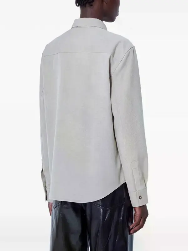 RÓHE Textured-weave Button-down Shirt