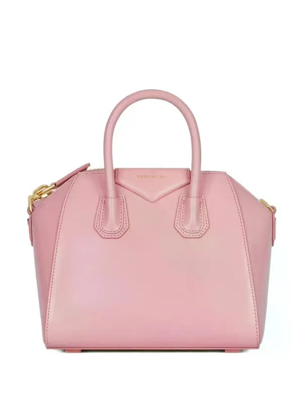 Givenchy Mini Antigona Bag In Box Leather - Pink