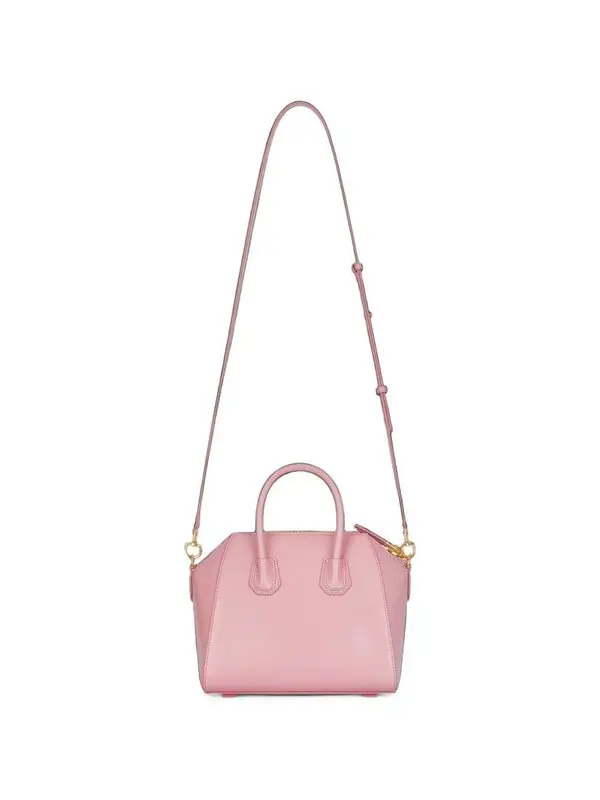 Givenchy Mini Antigona Bag In Box Leather - Pink