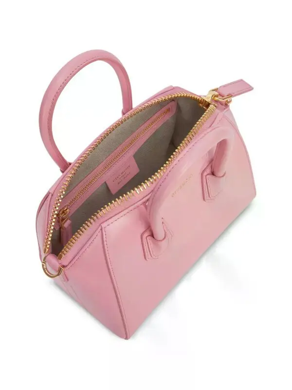 Givenchy Mini Antigona Bag In Box Leather - Pink