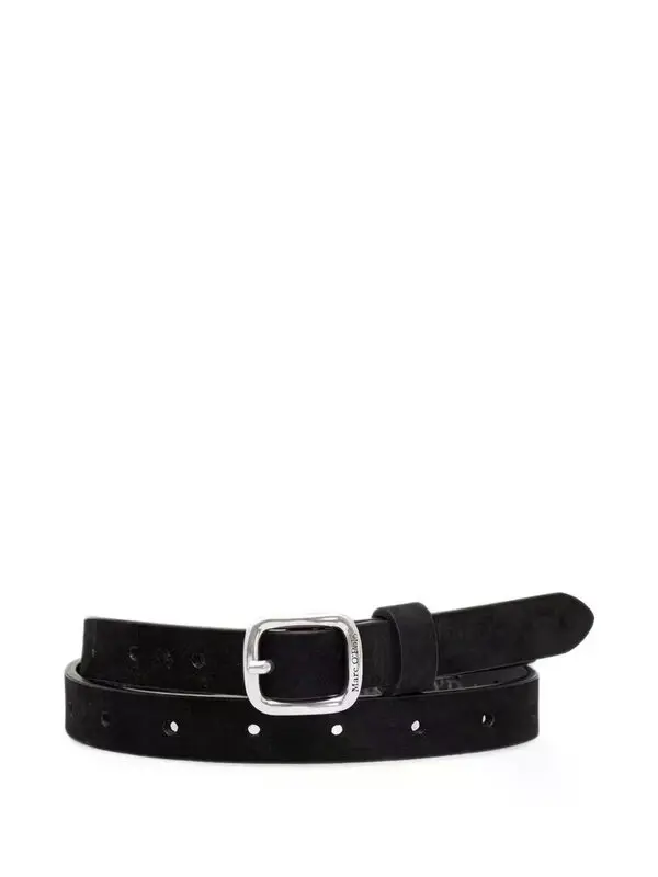 Marc O'polo Hanny Suede-finish Buckle-fastening Belt - Black
