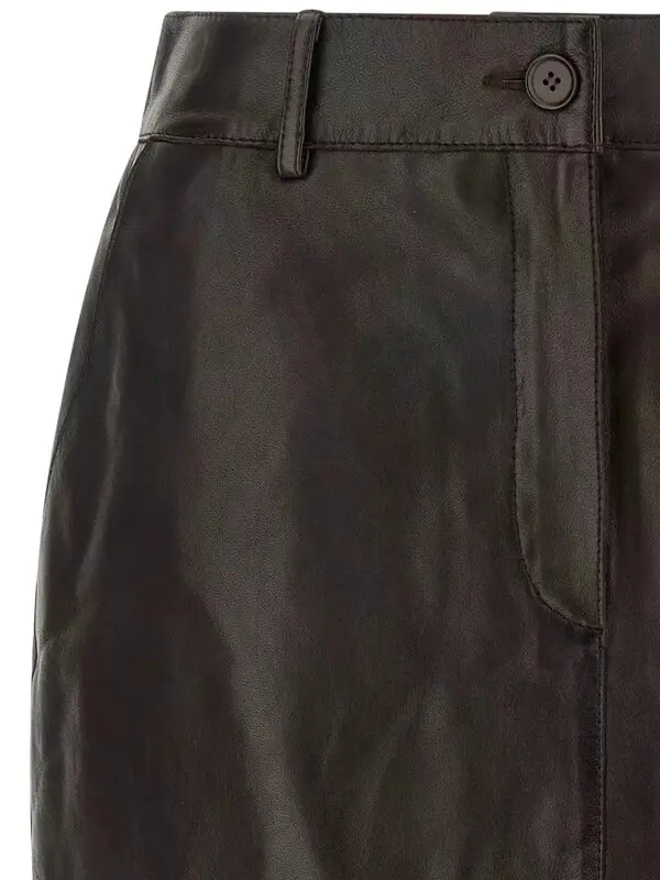 P.a.r.o.s.h Maciock26 Leather Mini Skirt