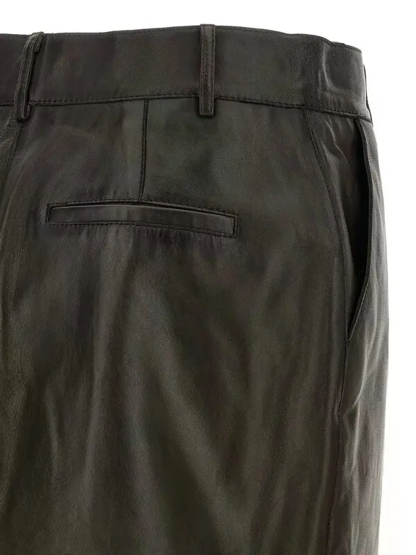 P.a.r.o.s.h Maciock26 Leather Mini Skirt