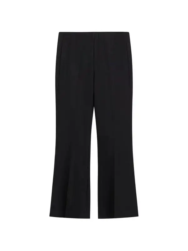 Liviana Conti Pressed-crease Flared Trousers - Black