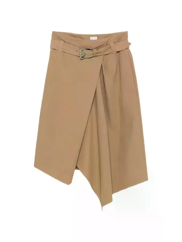 Loewe Belted Asymmetric Skirt