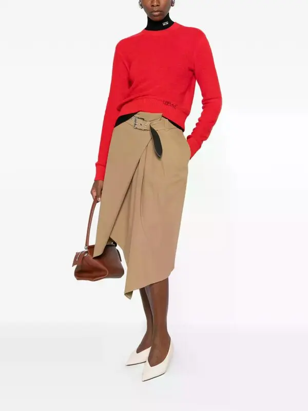 Loewe Belted Asymmetric Skirt