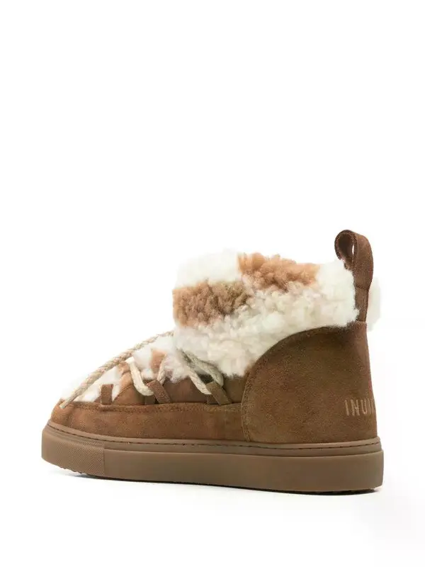Inuikii Teddy Shearling-trim Ankle Boots