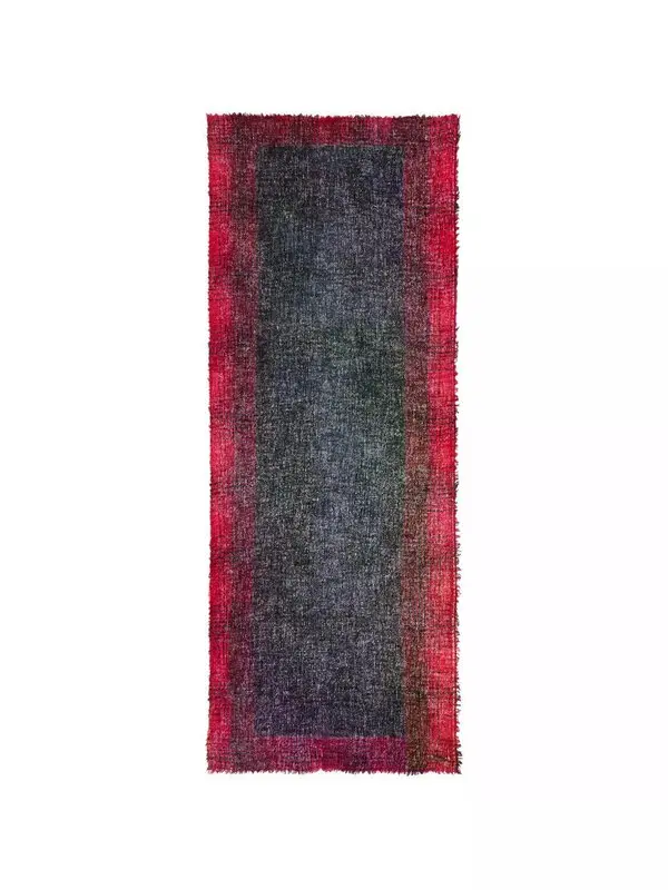 Faliero Sarti Checked Frayed-edge Scarf