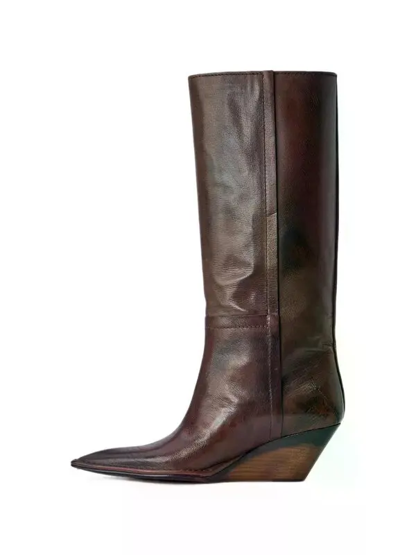 CAPASA MILANO Pointed-toe Wedge Boots