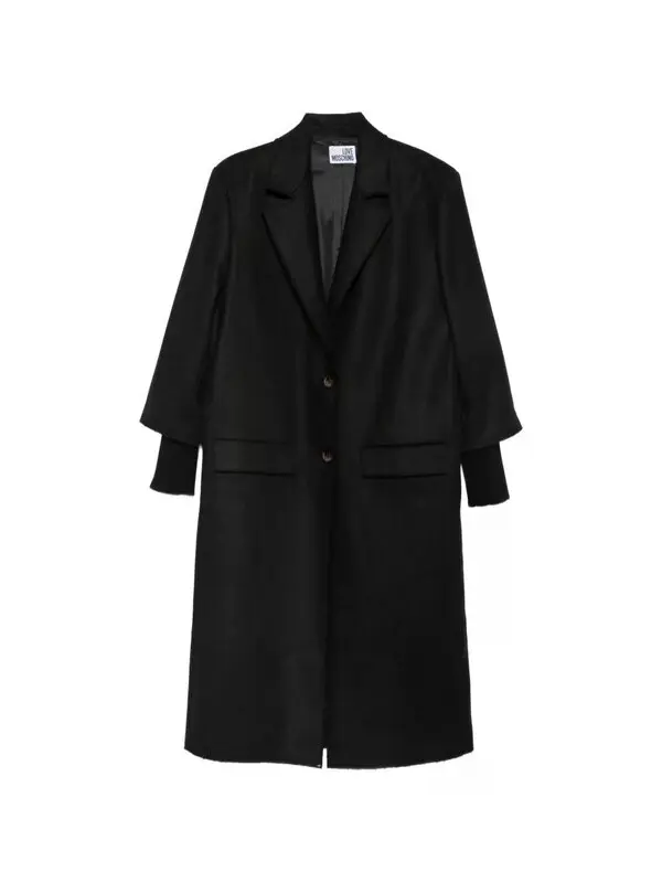 Moschino Layered-cuff Button-up Coat