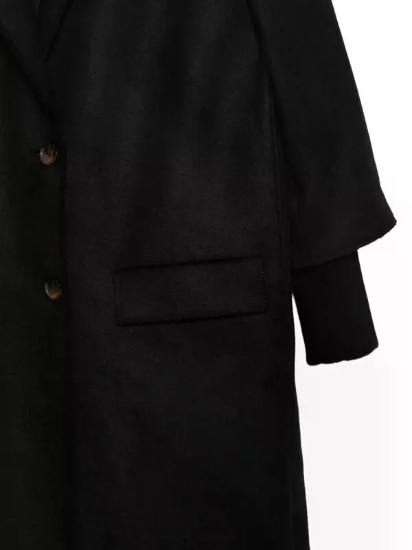 Moschino Layered-cuff Button-up Coat