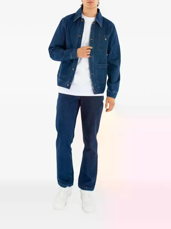 BRAM’S FRUIT Logo-plaque Denim Jacket