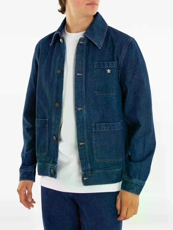 BRAM’S FRUIT Logo-plaque Denim Jacket
