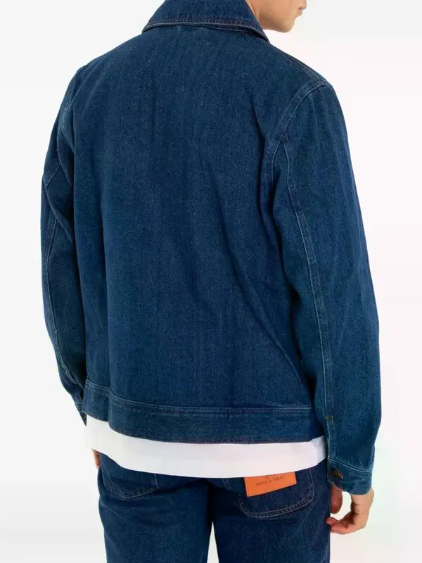 BRAM’S FRUIT Logo-plaque Denim Jacket