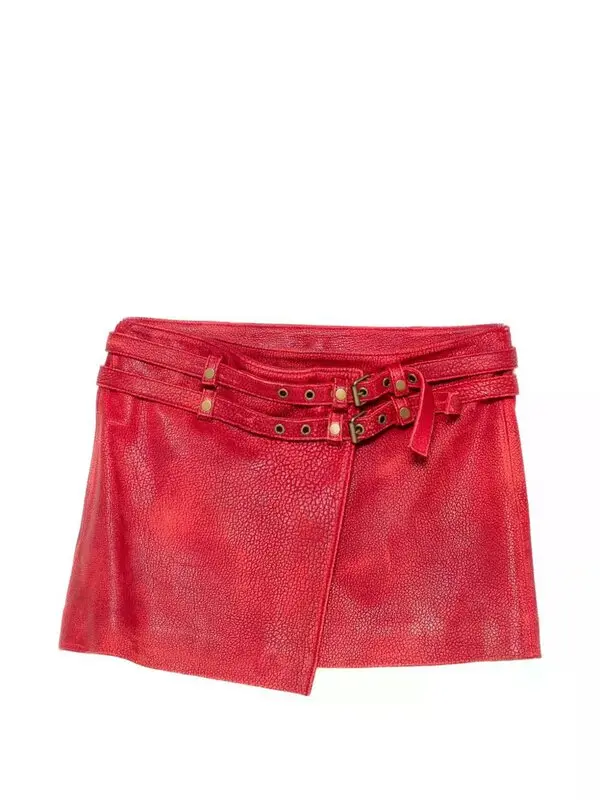 Cynthia Rowley Winona Leather Wrap Skirt