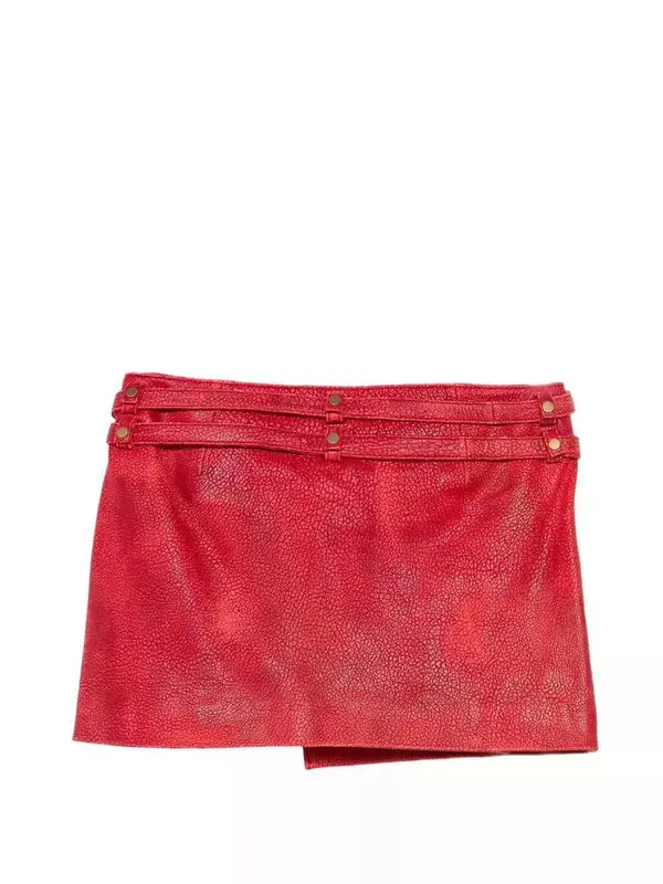 Cynthia Rowley Winona Leather Wrap Skirt