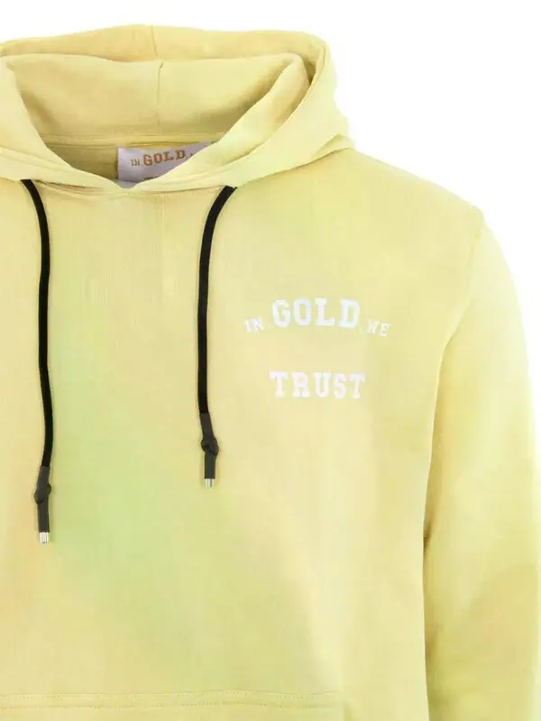IN GOLD WE TRUST PARIS The Notorious Logo-print Hoodie
