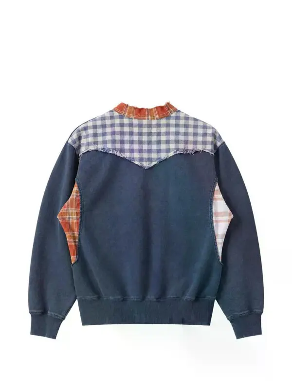 KHOKI Patchwork Logo-print Cardigan