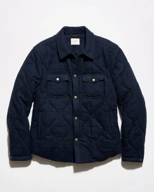Billy Reid Onion Quilted Plaid Theo Shirt Jacket