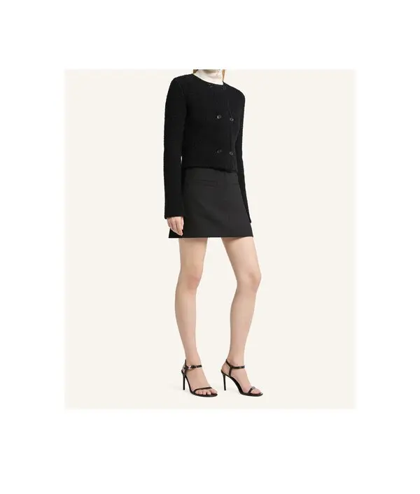 COURREGES Courrèges Bouclette Knit Double Breasted Jacket