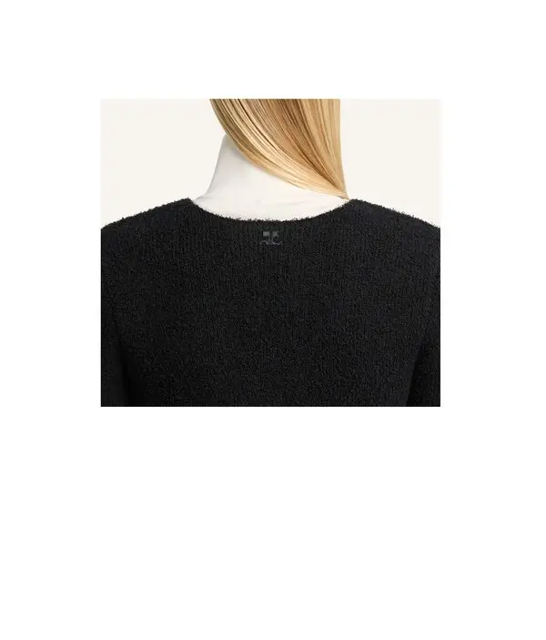 COURREGES Courrèges Bouclette Knit Double Breasted Jacket