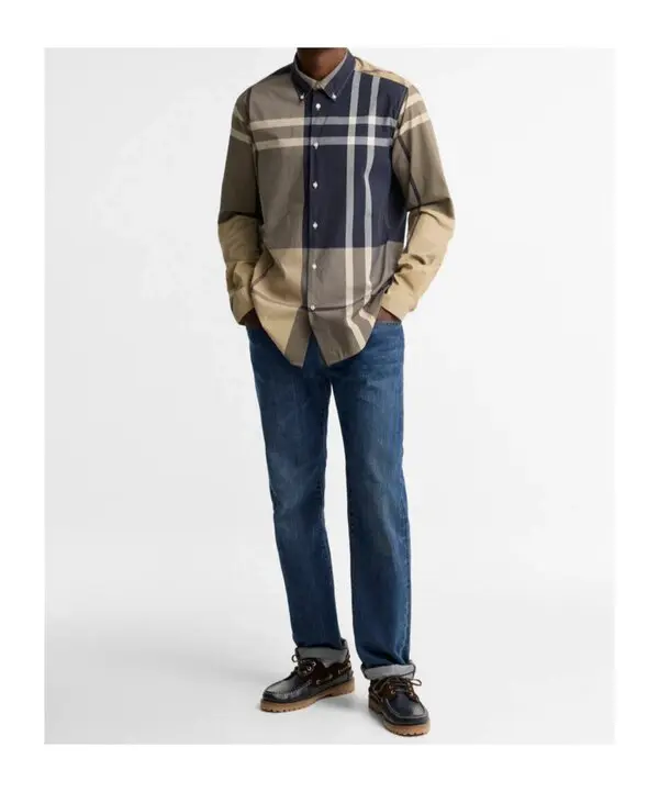 Barbour Oversized Plaid Dunoon Slim-fit Long-sleeve Shirt