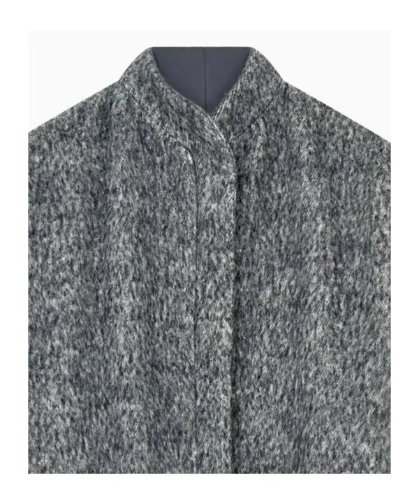 Emporio Armani Melange Concealed-fastening Coat