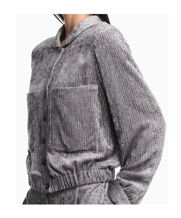 Emporio Armani Button-up Velvet Jacket