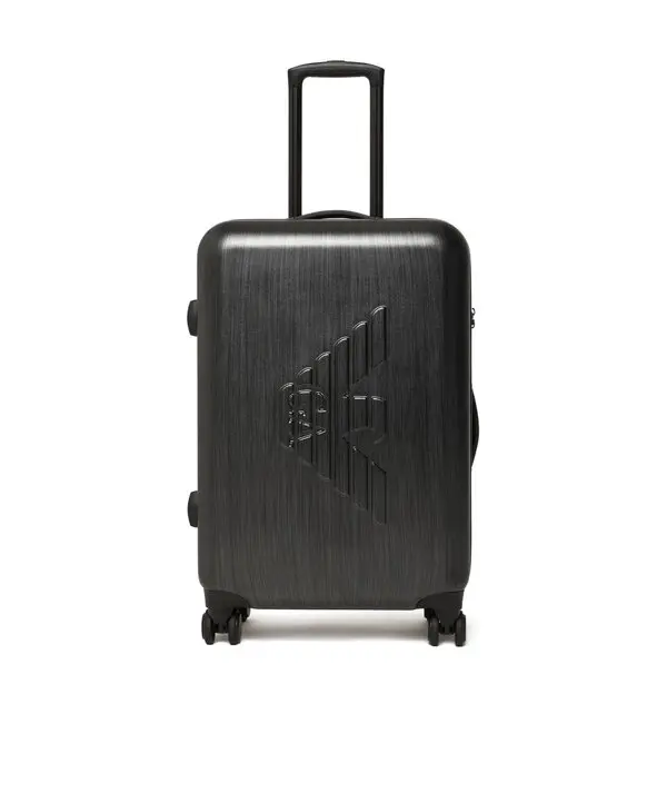 Emporio Armani Logo-embossed Luggage - Grey