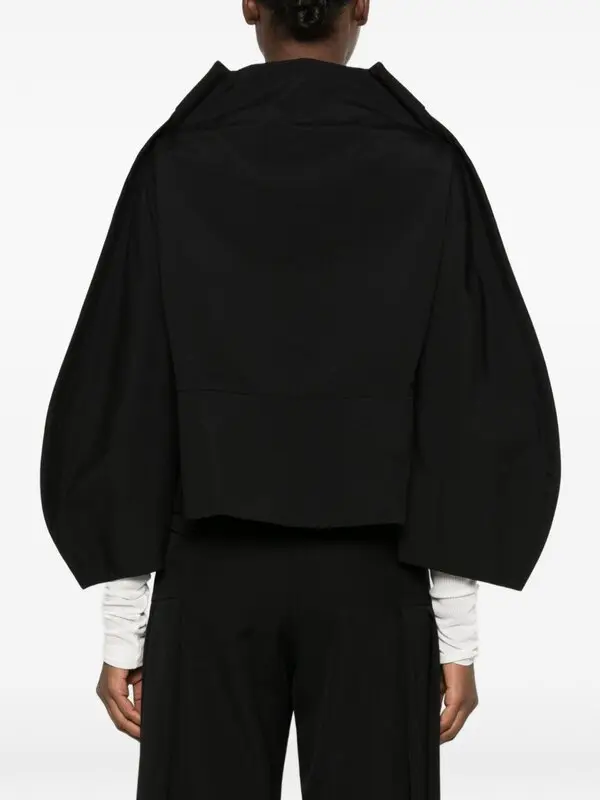Comme Des Garçons Cropped Balloon Sleeved Jacket