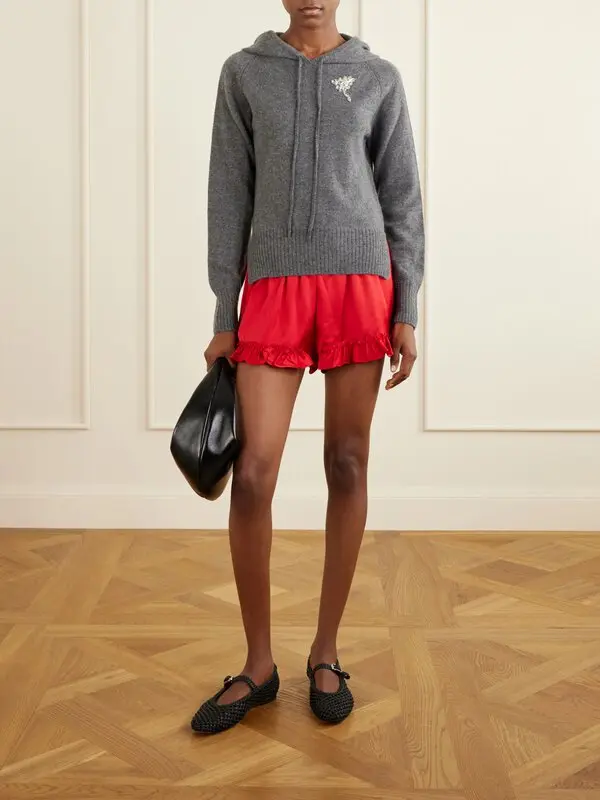 Simone Rocha Ruffle-trim Gathered Shorts