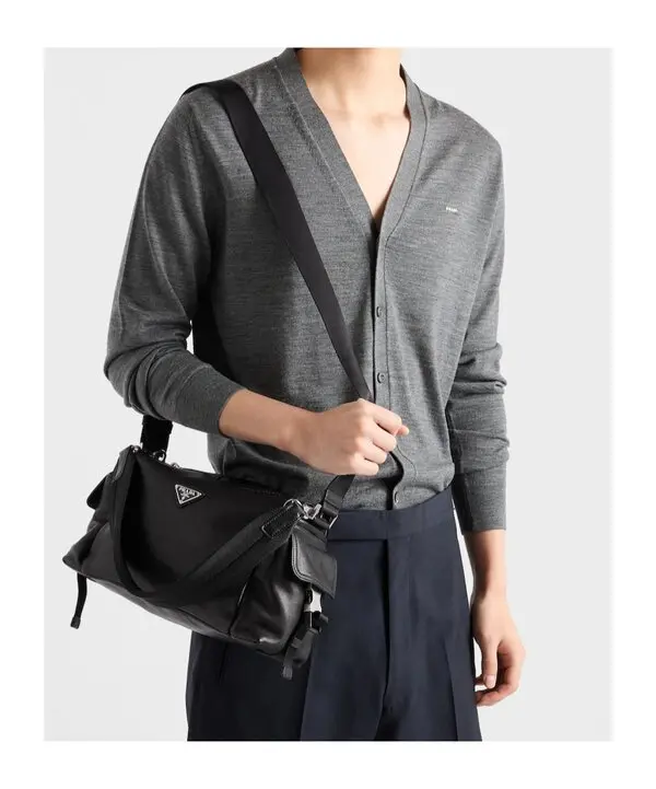 Prada Logo Plaque Explore Bag