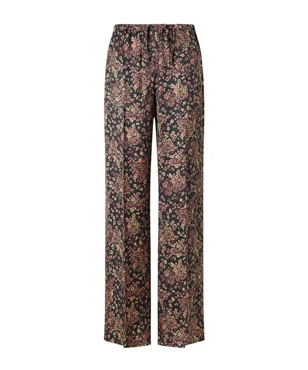 Dries Van Noten Floral-print Crepe Straight-leg Pants - Multicolor