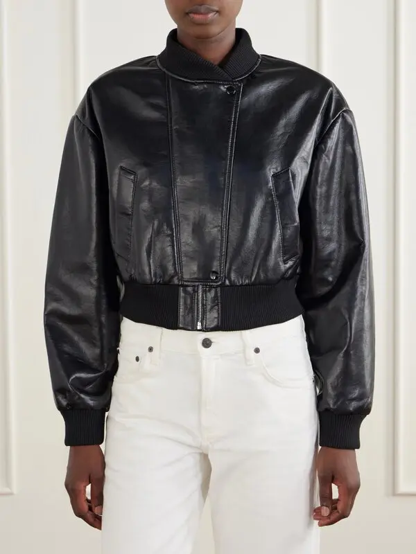 Citizens Of Humanity Cropped Leather Jacket