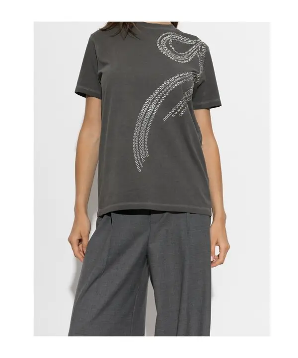 Blumarine Crew Neck Short-sleeved T-shirt