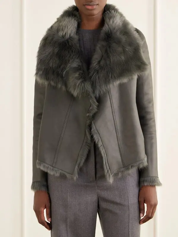 YVES SALOMON Reversible Shearling And Leather Jacket