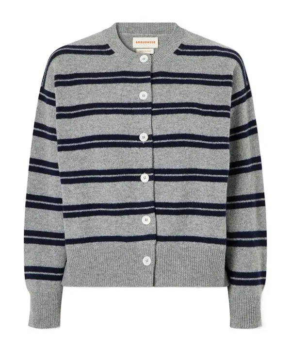 Daughter Ada Striped Wool Cardigan