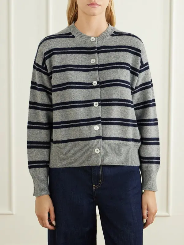 Daughter Ada Striped Wool Cardigan