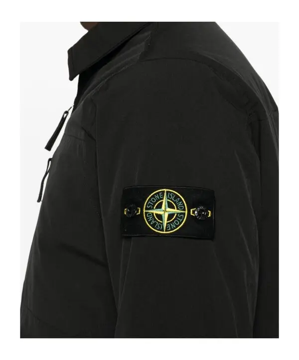 Stone Island Logo Patch Zip-up Jacket