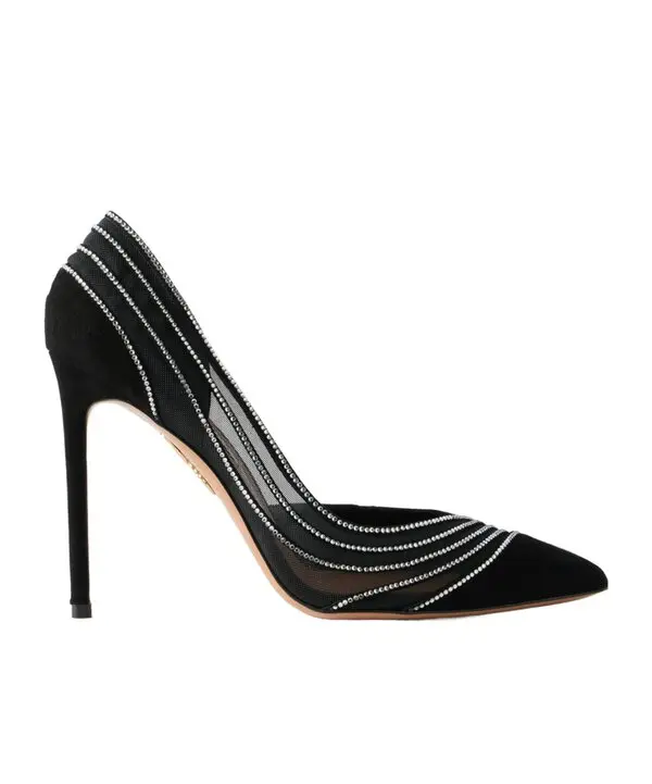 AQUAZZURA Rhinestone Embellished High Heels