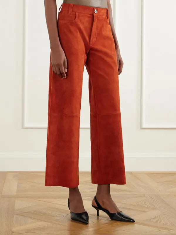 Stouls Lilou Suede Wide-leg Pants