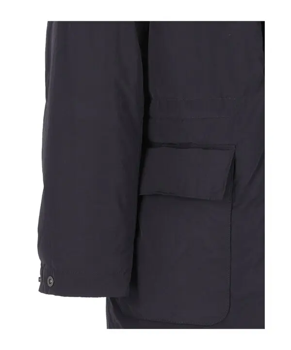 Emporio Armani Hooded Logo Parka Coat