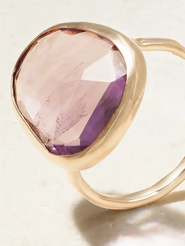 MELISSA JOY MANNING 14-karat Recycled Gold Amethyst Ring
