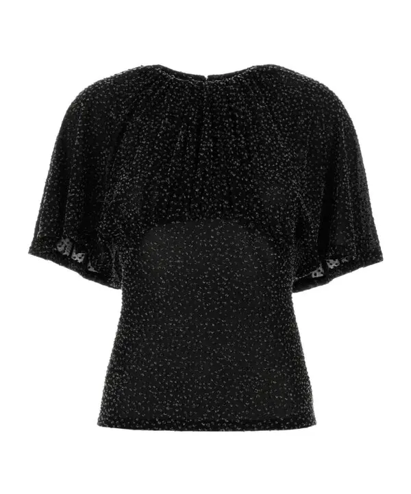 Rabanne Textured Ruched Blouse