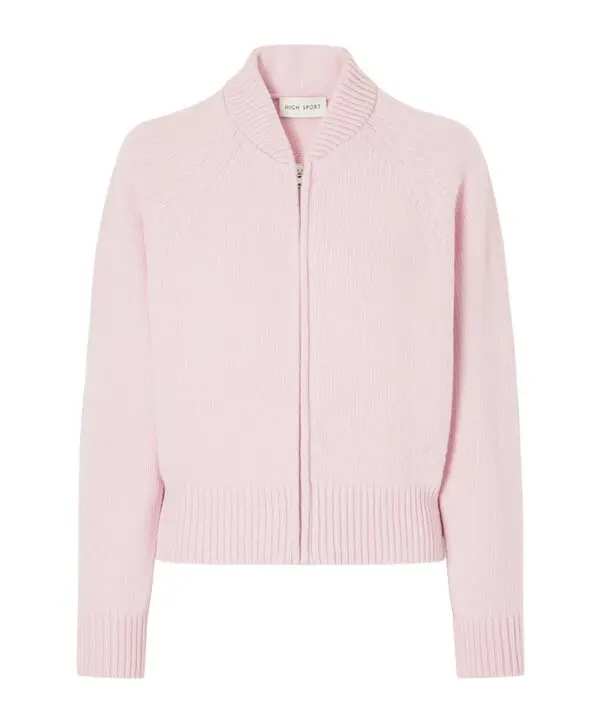 HIGH SPORT Wool Zip-up Cardigan