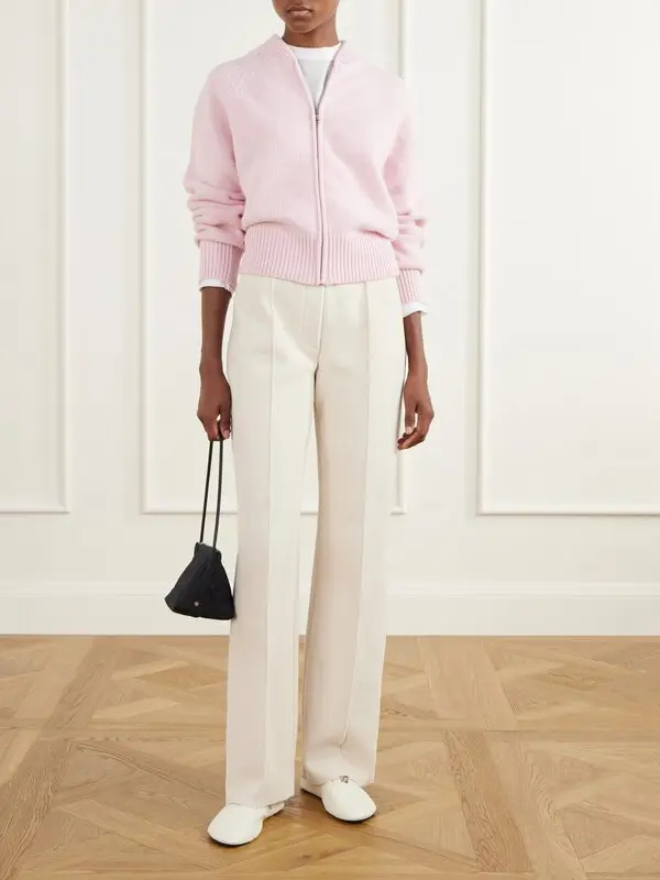 HIGH SPORT Wool Zip-up Cardigan